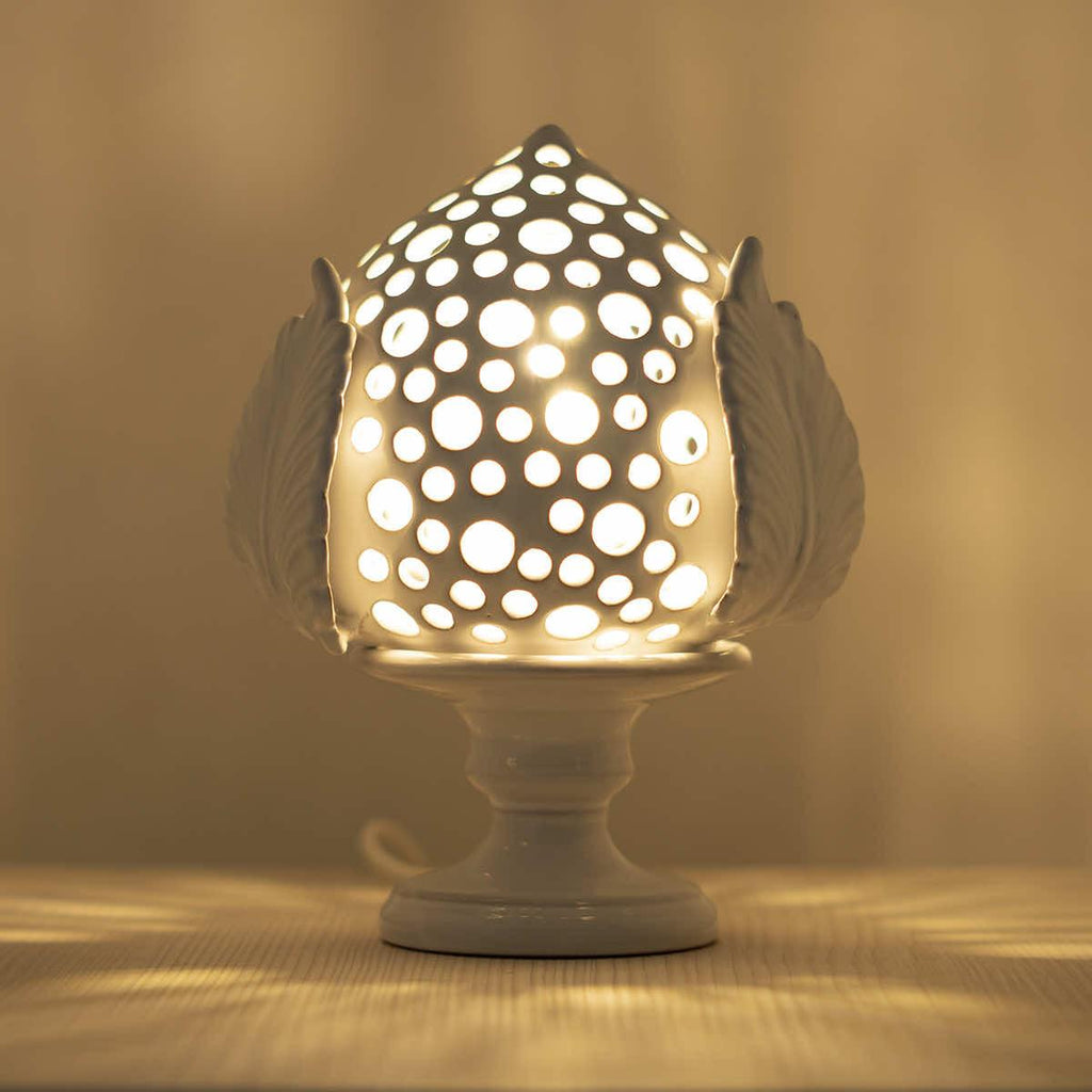 Pumo Lamp 20cm with leaves – Carella Ostuni