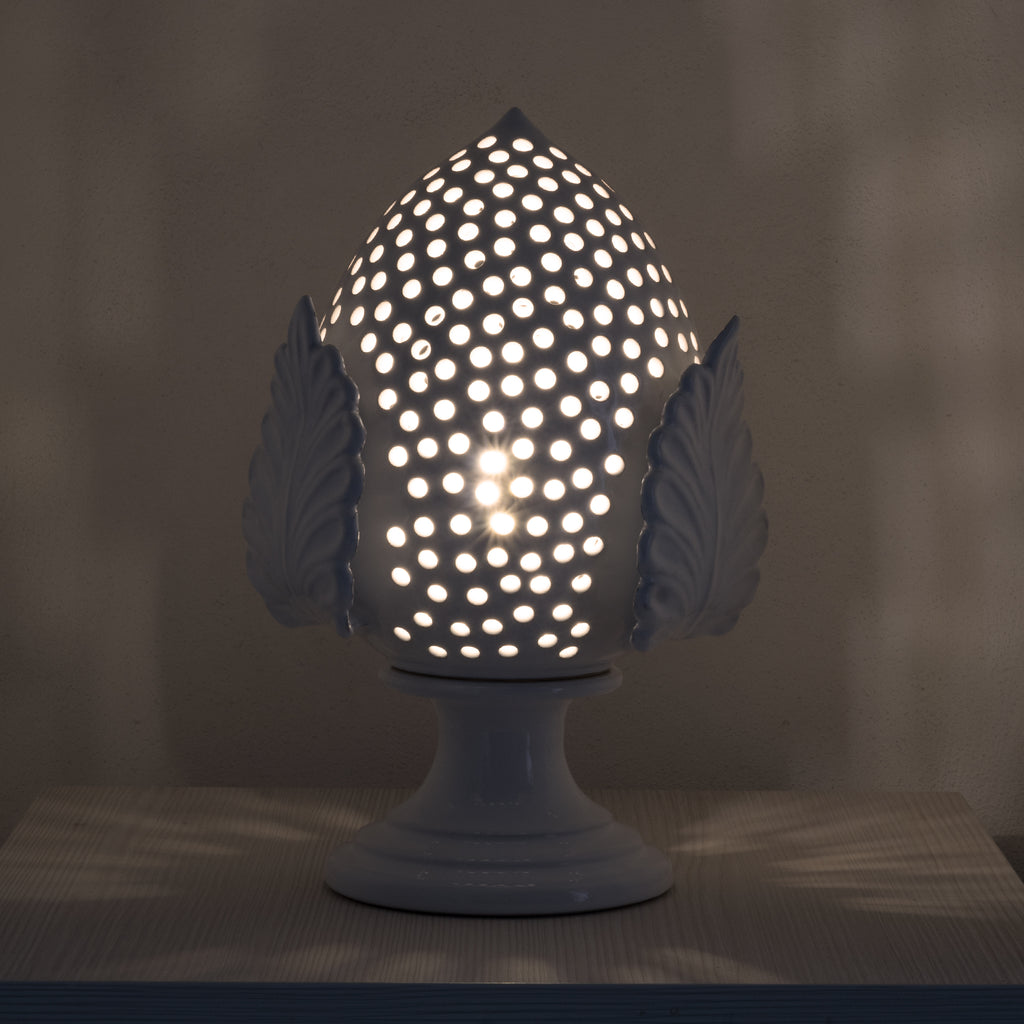 Pumo Lamp 38cm with leaves – Carella Ostuni