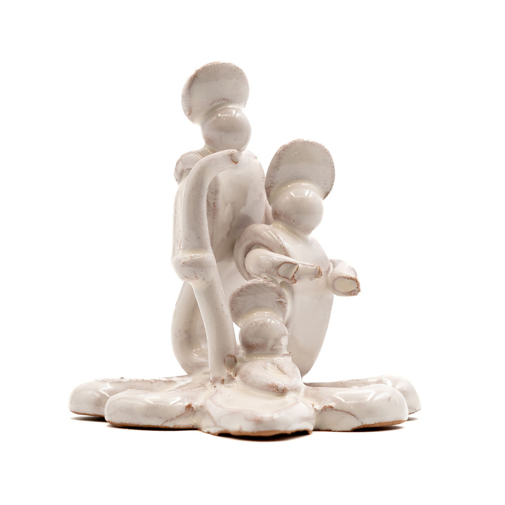 Antique white ceramic nativity scene – Carella Ostuni